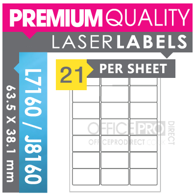 200 SHEETS - 21 PER SHEET - A4 SELF ADHESIVE PRINTER ADDRESS LABELS ...